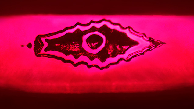 Evil Eye in a Flux-Healed Mong Hsu Ruby