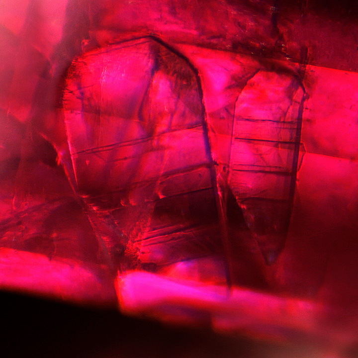Topaz Crystals in Red Beryl