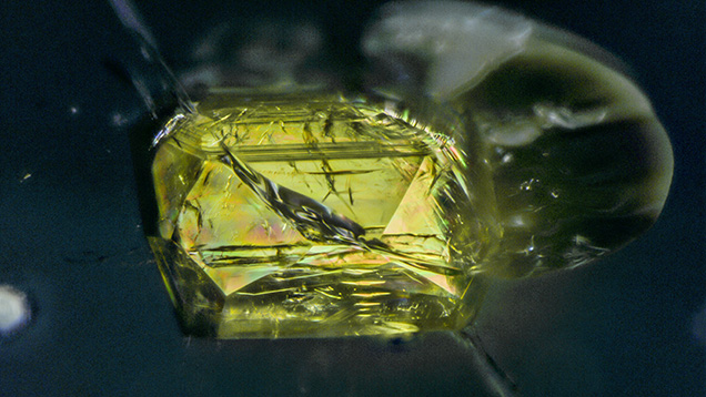 Monazite (?) in Quartz